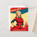 Funny Retro Inspired Soviet USSR Communist Humor Postcard | Zazzle