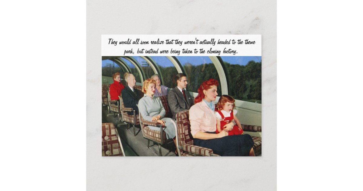 Funny Retro Postcard | Zazzle