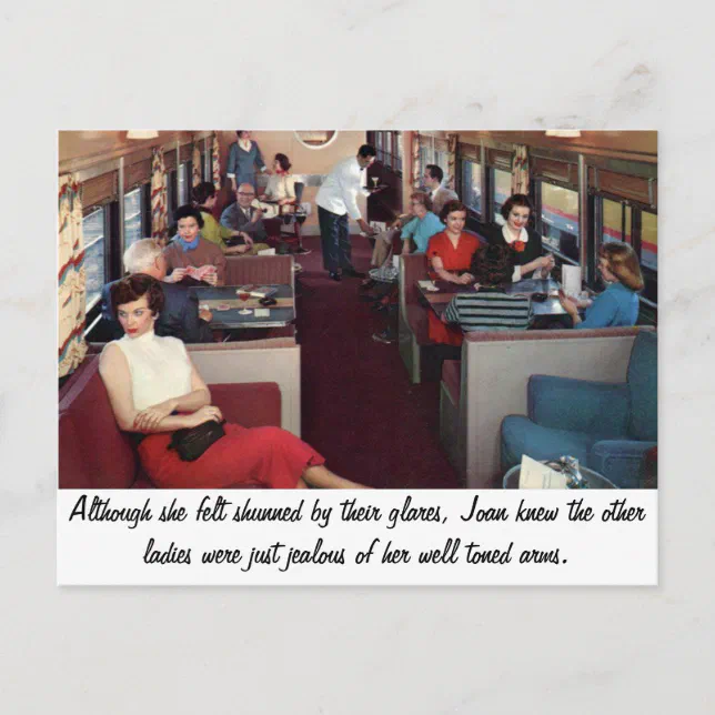 Funny Retro Scene Postcard | Zazzle