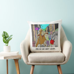 Funny Rick London Cotton Treehugger Throw Pillow | Zazzle