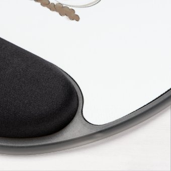 Funny roadrunner bird cartoon illustration gel mouse pad | Zazzle