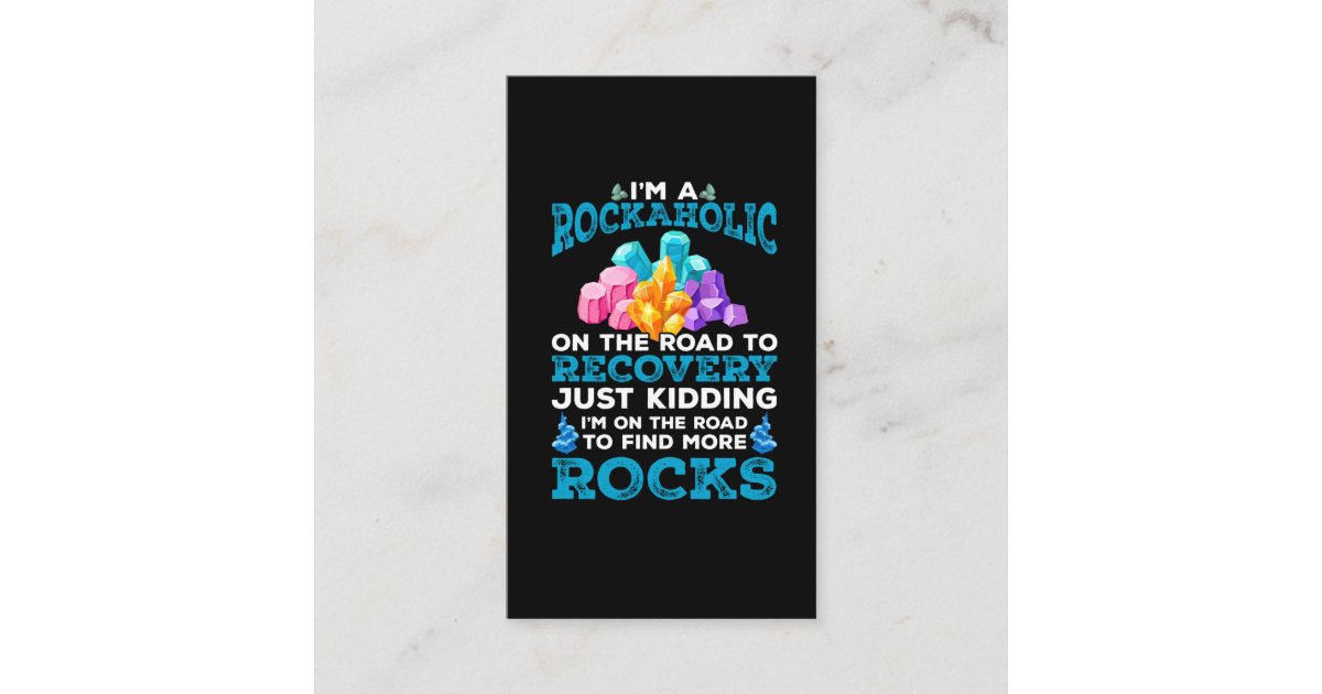 Funny Rock Collector Geologist Hobby Geology Fun Business Card | Zazzle