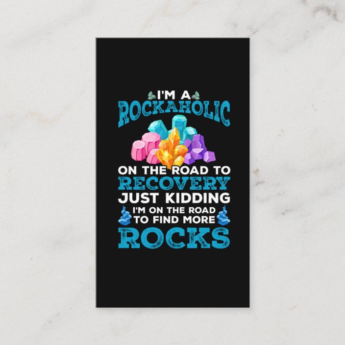 Funny Rock Collector Geologist Hobby Geology Fun Business Card | Zazzle.com