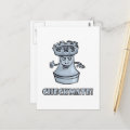Funny rook chess piece (cartoon) checkmate! postcard | Zazzle