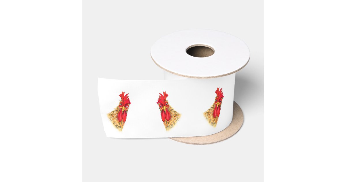 Funny Rooster Ribbon | Zazzle
