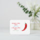 Funny Roses are Red Chili Poem Valentine's Day Note Card | Zazzle
