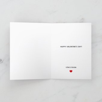 Funny Roses Are Red Poem Valentines Day Girlfriend Holiday Card | Zazzle