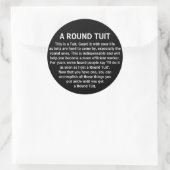 Funny Round Tuit Office Co Worker Humor Classic Round Sticker | Zazzle