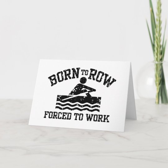 Funny Rowing Card | Zazzle.com
