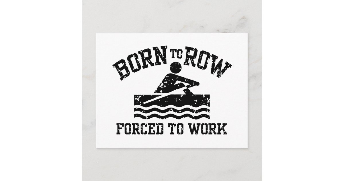 Funny Rowing Postcard | Zazzle