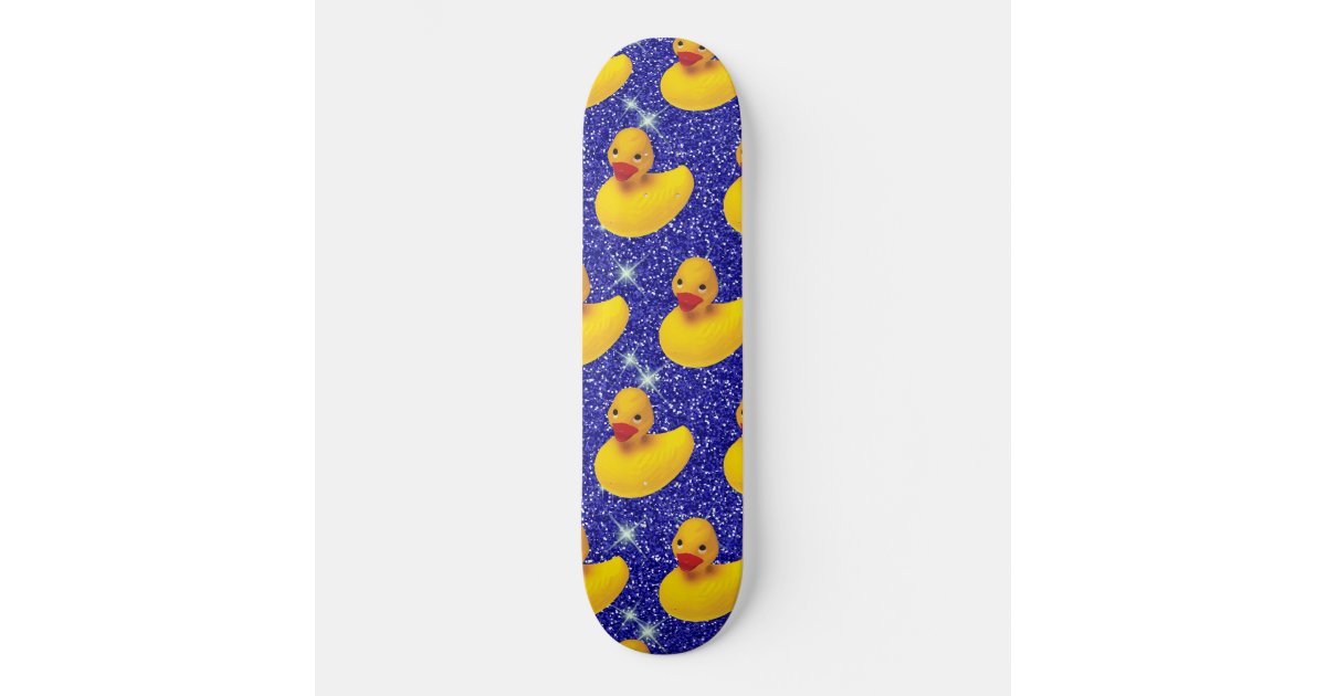 Funny Rubber Ducks Yellow Duckie Farm Animal Lover Skateboard | Zazzle