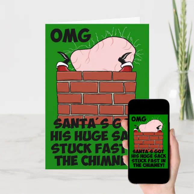 Funny,rude Santa Holiday Card | Zazzle