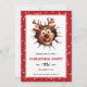 Funny Rudolph Reindeer Christmas Party Invitation | Zazzle
