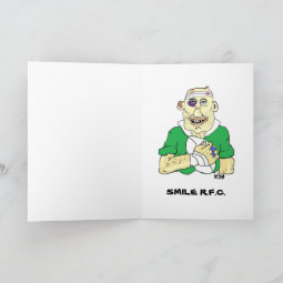 FUNNY RUGBY BIRTHDAY CARD | Zazzle