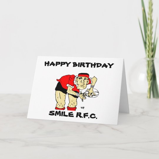 FUNNY RUGBY BIRTHDAY CARD | Zazzle.com