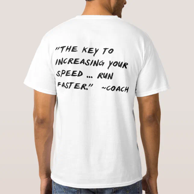 Funny Run Faster Shirt for Runners or Races | Zazzle