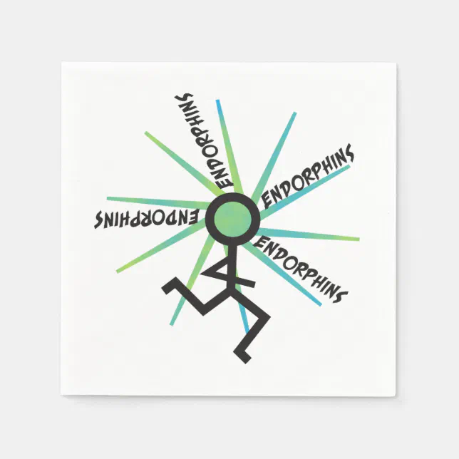Funny Running Endorphins - Runner Humor Paper Napkins | Zazzle