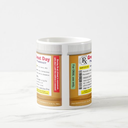 Funny RX Prescription Mug | Zazzle