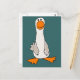 Funny Sad Goose Cartoon Postcard | Zazzle