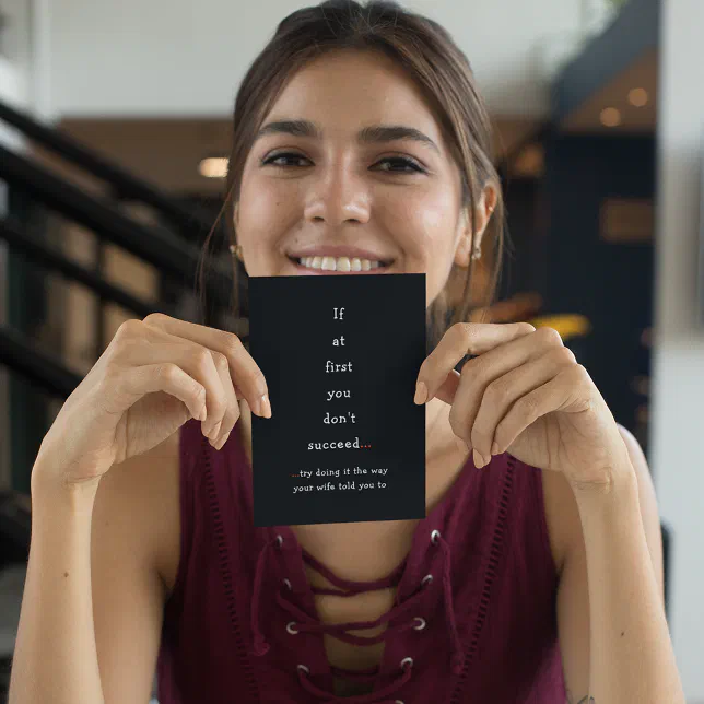 Funny Sage Wisdom Advice for Husband Him Men Humor Holiday Card | Zazzle