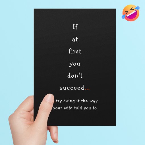 Funny Sage Wisdom Advice for Husband Him Men Humor Holiday Card | Zazzle