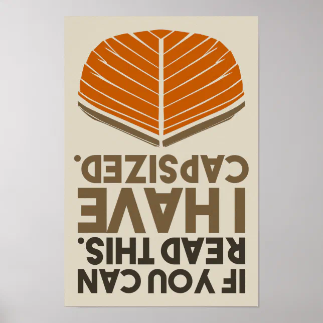 Funny Sailing Nautical Theme Captain Pun Poster | Zazzle