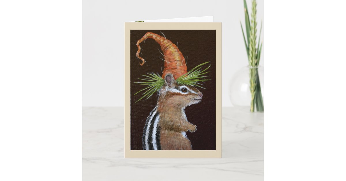 Funny Samuel the chipmunk greeting card | Zazzle