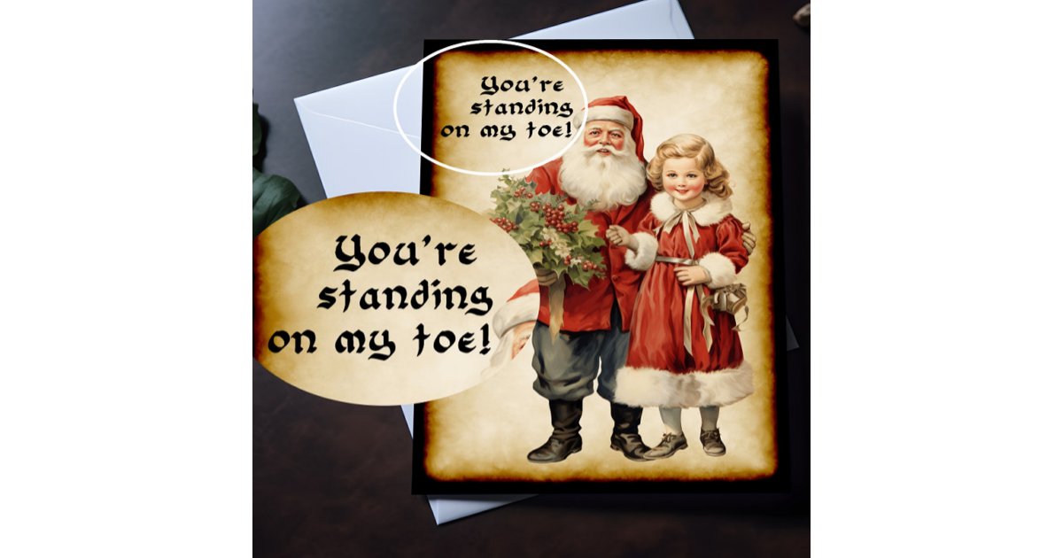 Funny Santa Christmas Card | Zazzle