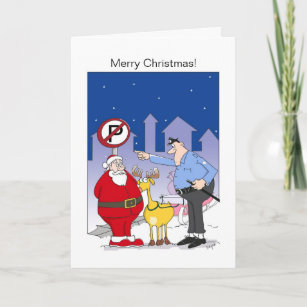 Funny Police Christmas Cards | Zazzle
