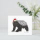 Funny Santa honey badger Christmas irony | Zazzle