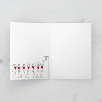 Funny Santa Netball Christmas Greeting Holiday Card | Zazzle