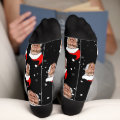 Funny Santa Photo Christmas Socks | Zazzle