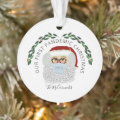 Funny Santa Wearing Face Mask Covid Personalized Ornament | Zazzle
