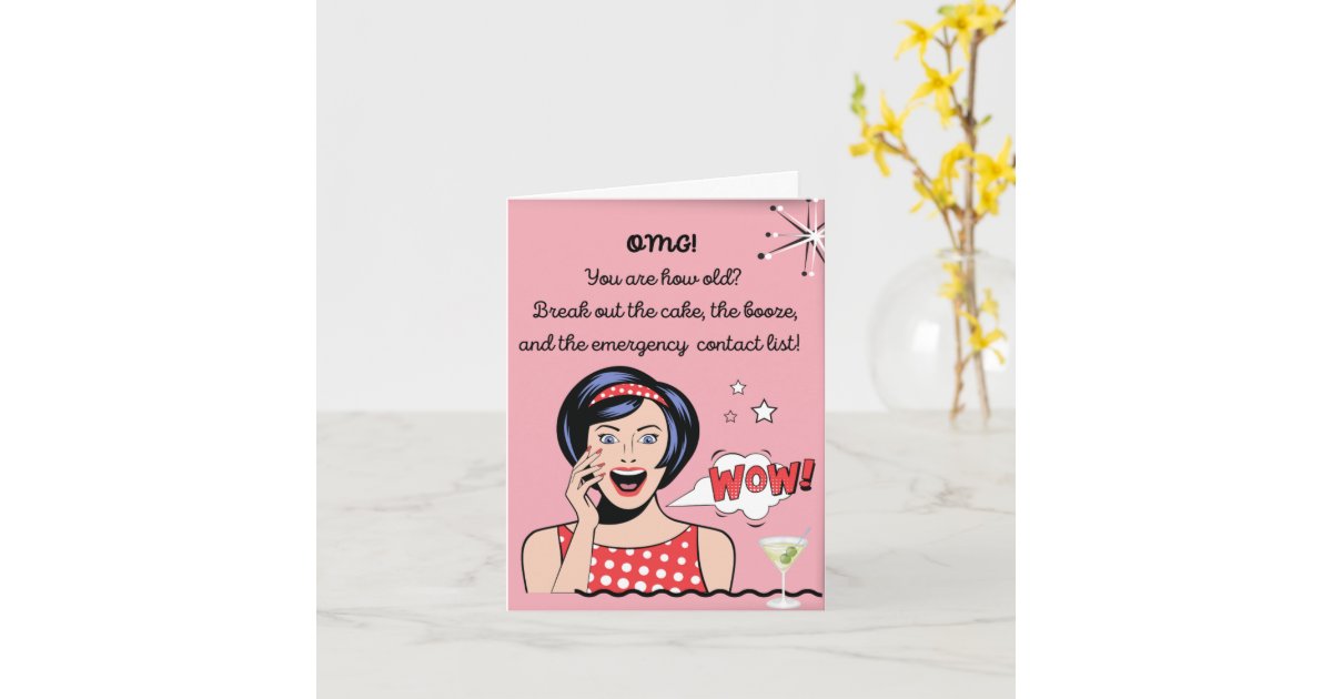 Funny Sarcastic Birthday Card | Zazzle