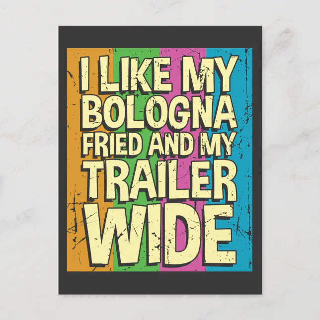 Funny Sarcastic Camper - Redneck Camping Postcard | Zazzle