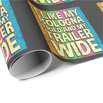 Funny Sarcastic Camper - Redneck Camping Wrapping Paper | Zazzle