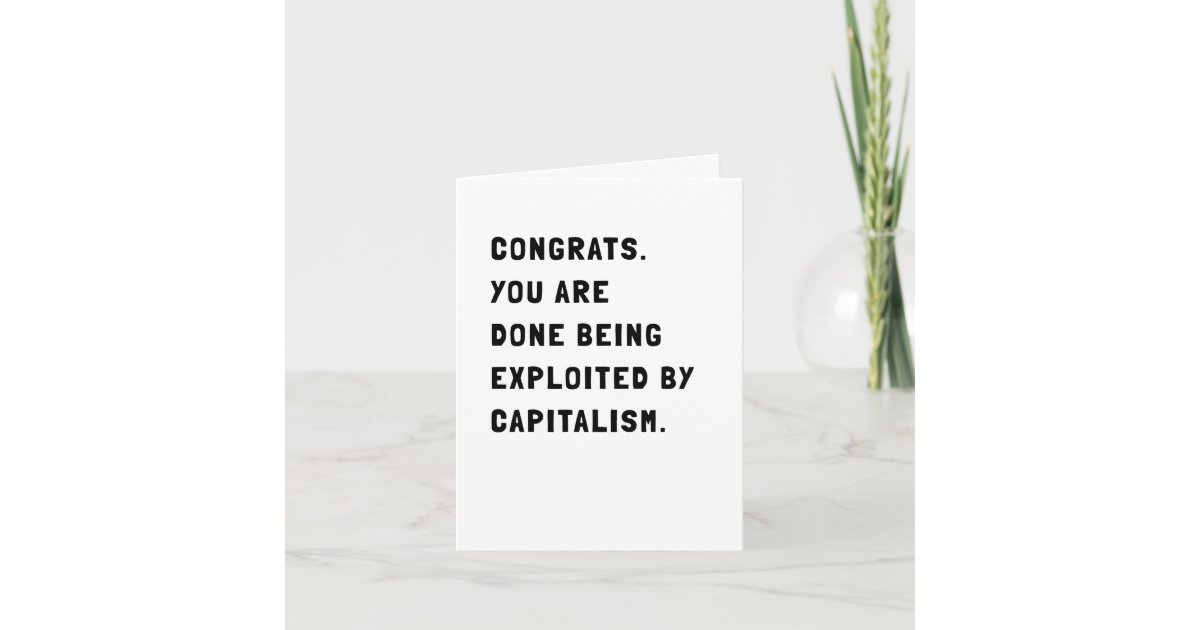 Funny Sarcastic Retirement Card | Zazzle