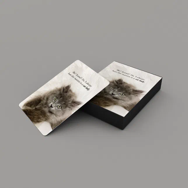 Funny Scared Kitten Face Cat Meme Poker Cards | Zazzle