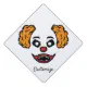 Funny Scary Clown Thunder_Cove Graduation Cap Topper | Zazzle