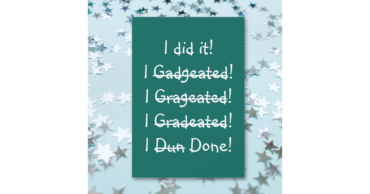 Funny School College Graduation Party Invite Card | Zazzle