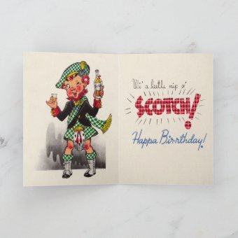 Funny Scottish Birthday Card | Zazzle