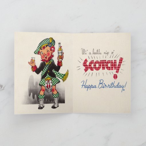 Funny Scottish Birthday Card | Zazzle