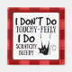 Funny Scratching Cat Cartoon Meme Magnet | Zazzle