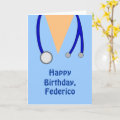 Funny Scrubs Nurses Whimsical Happy Birthday Card | Zazzle