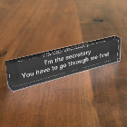 Funny Executive Secretary Desk Name Plates | Zazzle.com