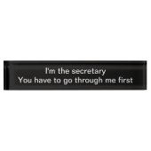 Funny Secretary Desk Name Plate | Zazzle