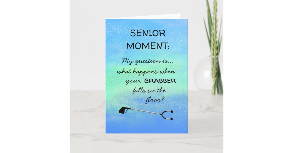 Funny Senior Add Name Age Happy Birthday Card | Zazzle