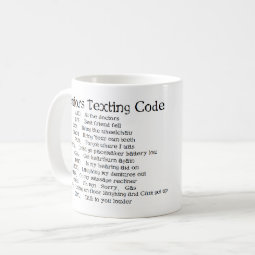 funny Seniors texting code Coffee Mug | Zazzle