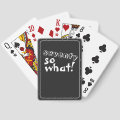 Funny Seventy so what Quote 70th Birthday Canasta Cards | Zazzle