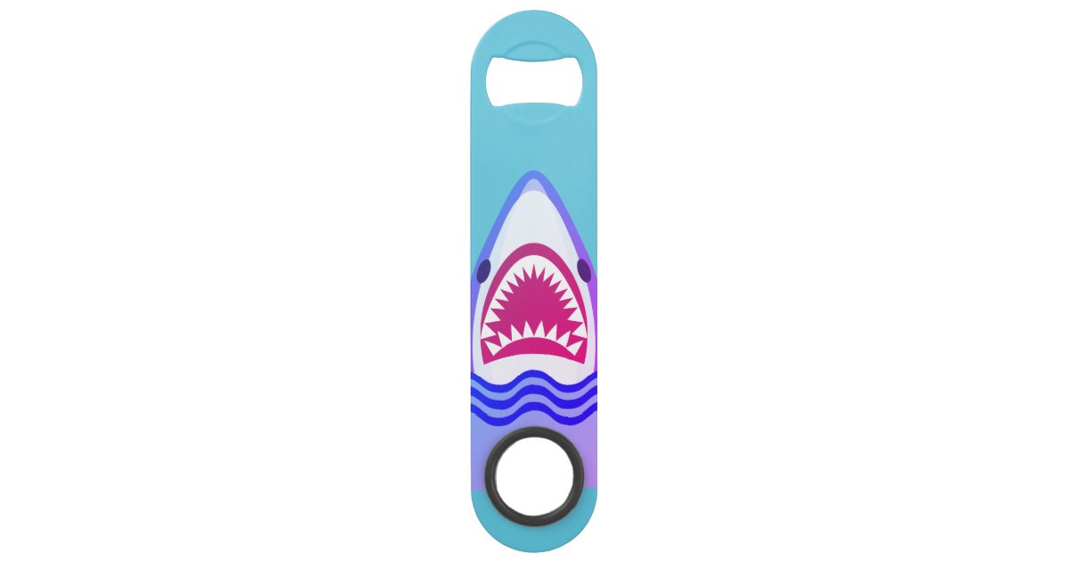 Funny Shark Cartoon Bar Key | Zazzle